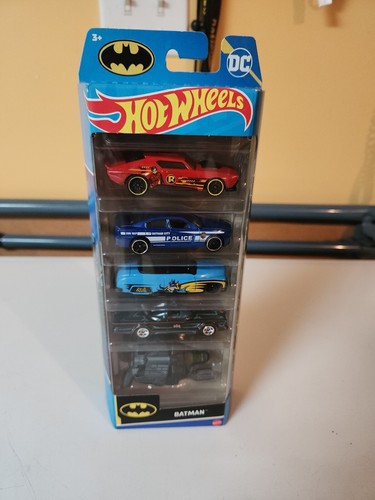 2023 Hot Wheels Batman 5 Pack Muscle Bound Charger Merc Batmobile Bat ...