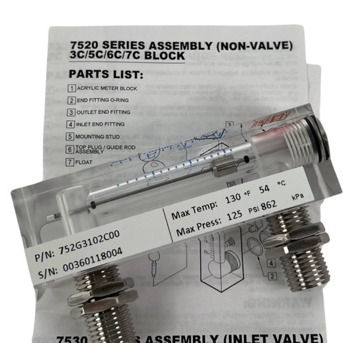 King Instruments 7520 Series – Acrylic Tube Flowmeter for sale online ...