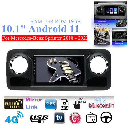 10.1'' Android 11 1＋16GB Car Stereo Radio GPS Nav WIFI For Benz ...