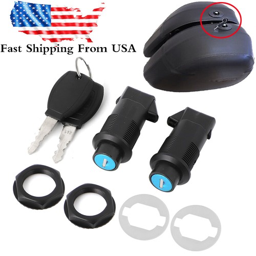 For Honda Yamaha Universal hard Saddlebags Replacement RS Lock with 2 ...