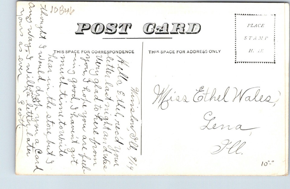 Postcard Illinois Winslow High School | eBay