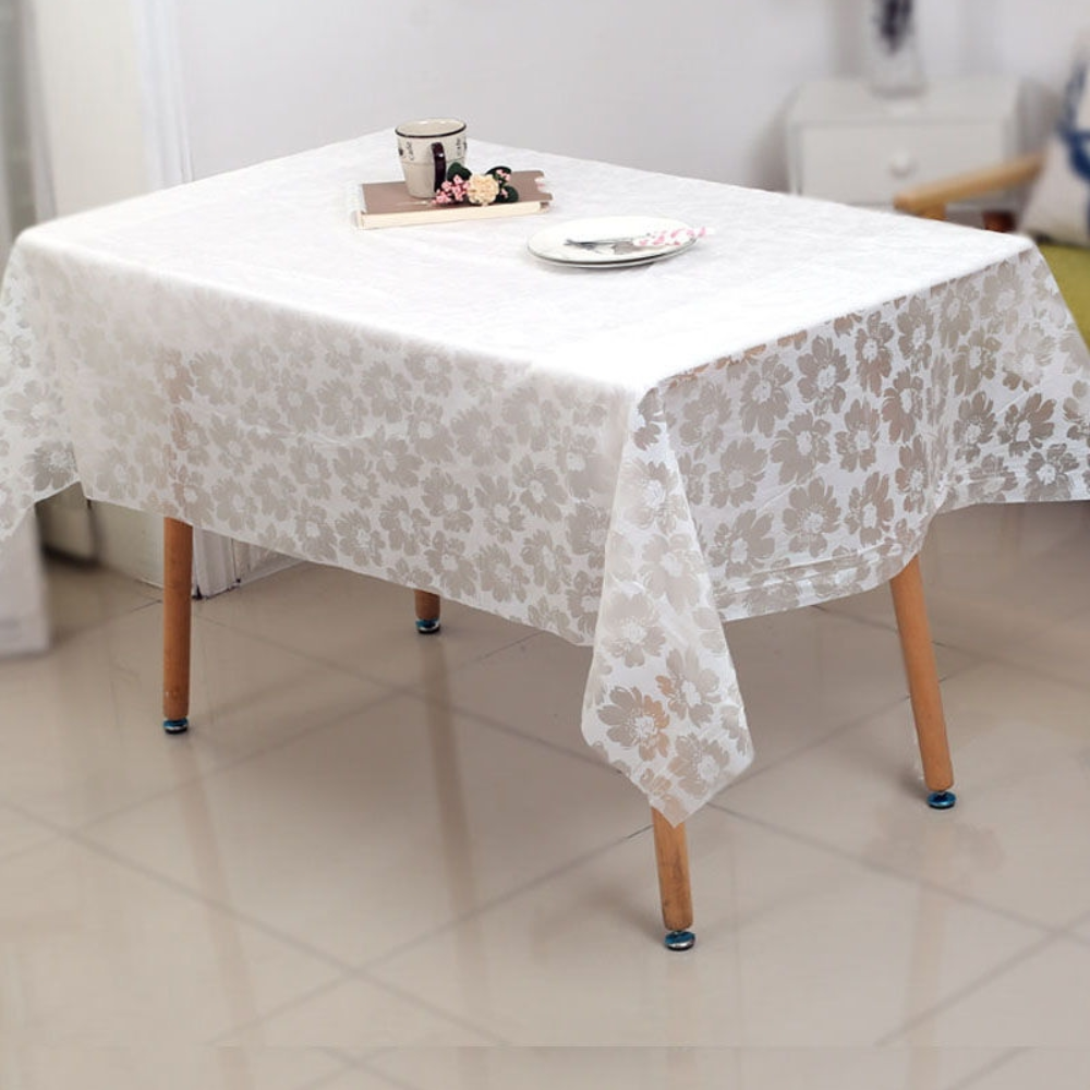 10pcs Plastic Tablecloth Covers Disposable Printed Living Room Party ...