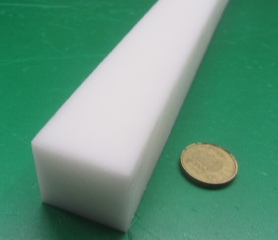 Acetal Delrin Square Bar 1.25" (1 1/4") Thick x 1.25" Wide x 36" Long ...