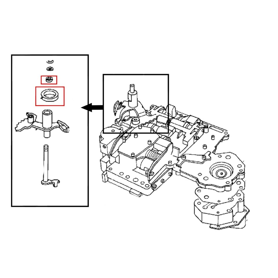 46RE 47RE 48RE Seals for Shift Linkage & Kickdown Lever Dodge ...