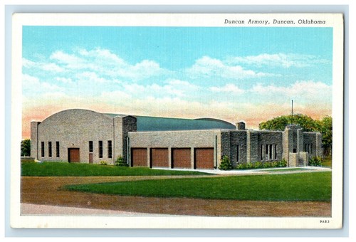c1940's Duncan Armory Building Duncan Oklahoma OK Unposted Vintage ...