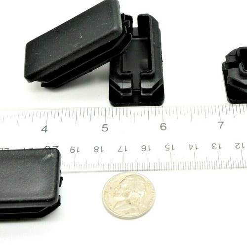 1” X 2” Rectangle End Cap Plugs Rectangular Tubing Caps Various Package ...