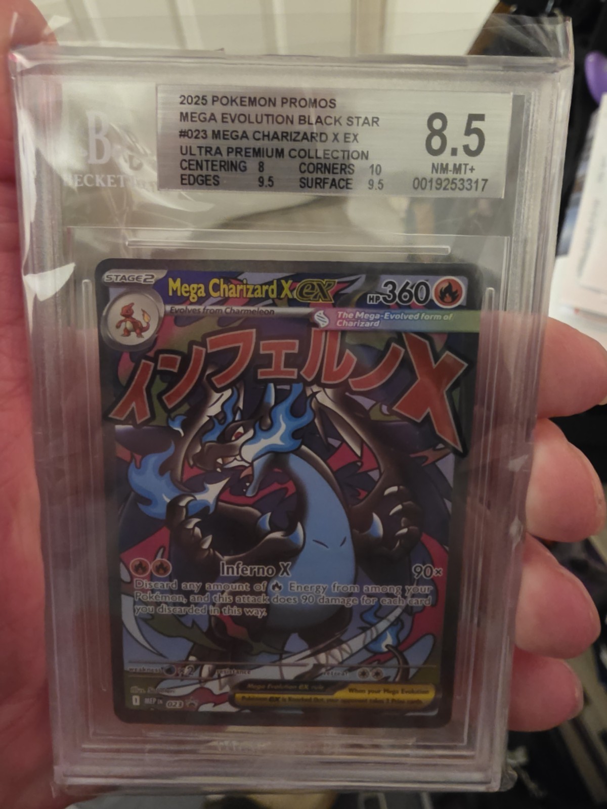 Mega Charizard X ex 023 Me: Mega Evolution Promo Holo for sale online ...