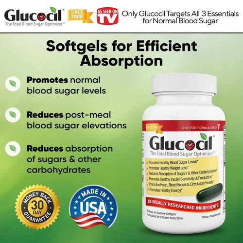 Glucocil 15 Day Supply 60 Count | eBay