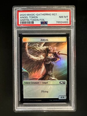 2020 Magic the Gathering - M21 Foil - Angel Token & Griffin Token - PSA ...