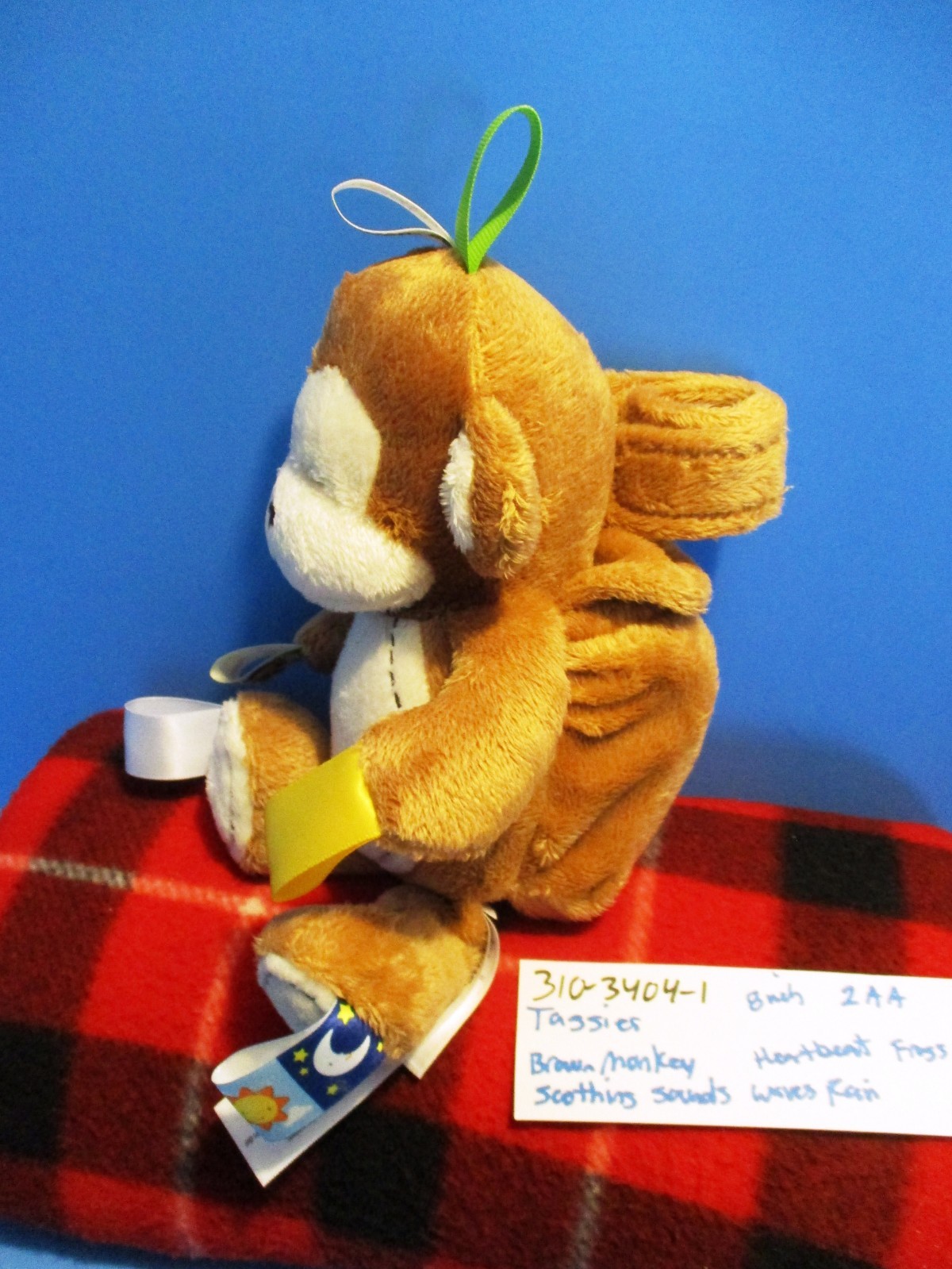 Taggies Brown Monkey Soothing Sounds plush(310-3401-1) | eBay