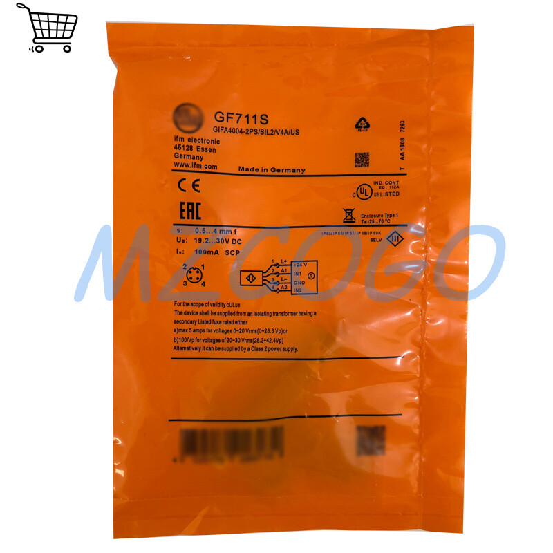 19.2-30VDC For IFM GF711S 0.5mm-4mm 100mA Safety Inductive Proximity ...