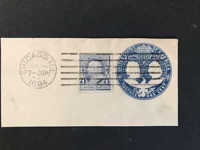 US Cut Square Scott# U348 And Scott # 219 Combo 1894 (U 6) Used | eBay