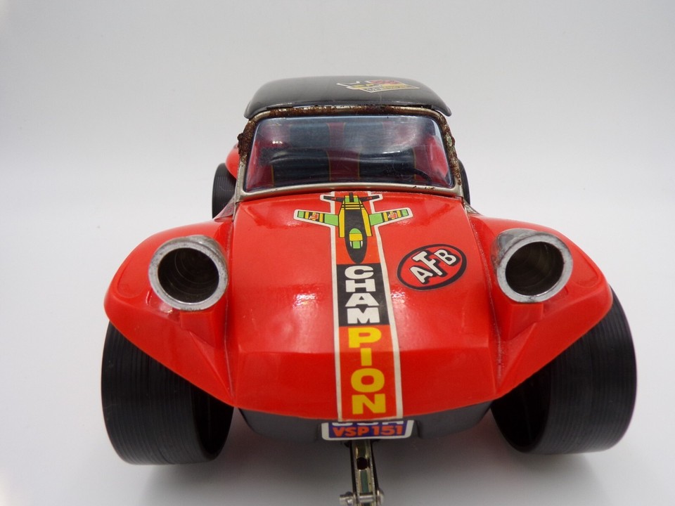Vintage 1970's Taiyo Toys Japan Tin B/O Bump N Go VW Dune Buggy WORKS ...