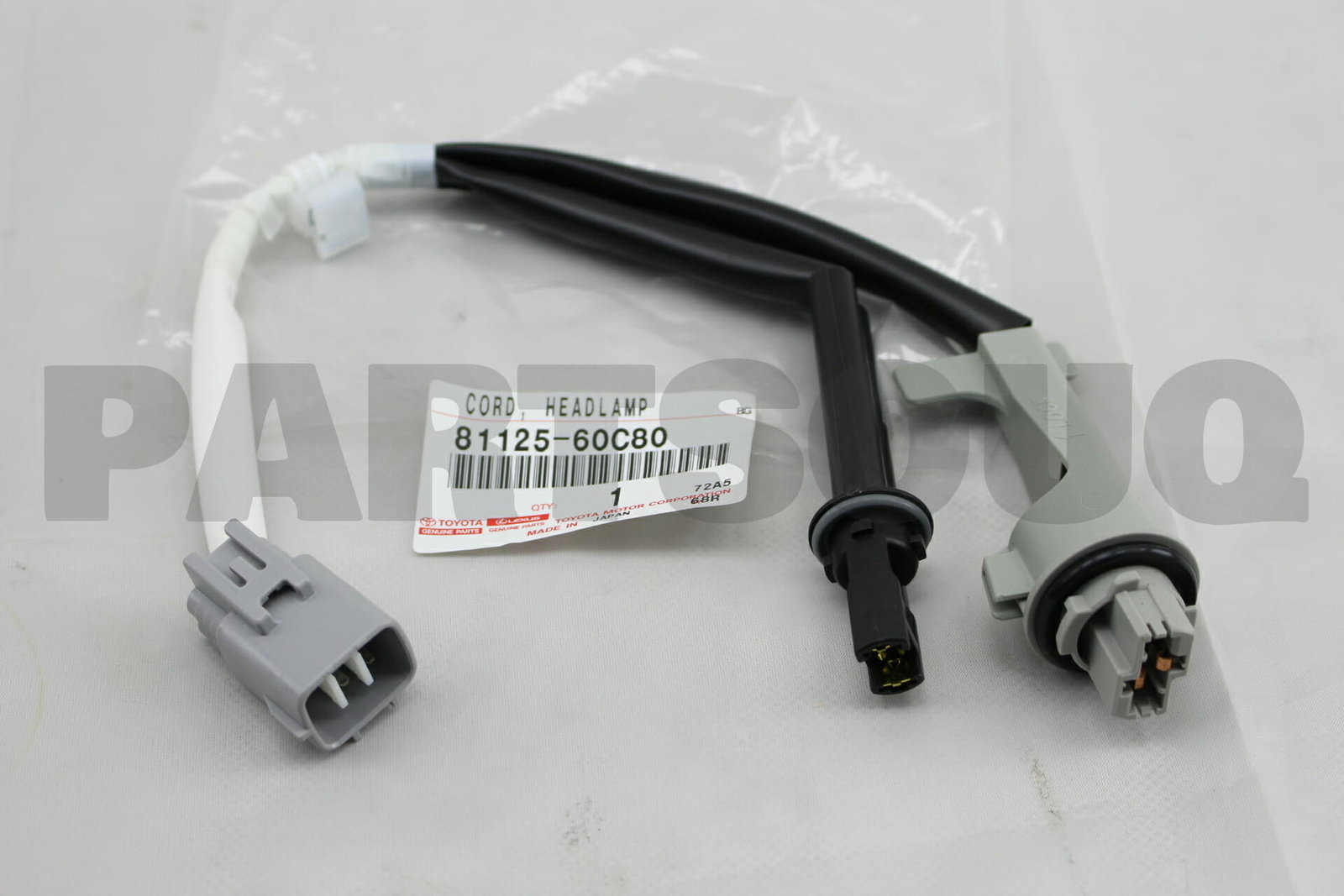 Genuine Toyota 8112560C80 Headlamp Cord | 81125-60C80 | OE | Headlight ...