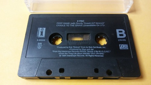 Tupac Cassette Tape 2Pac - Papa’z Song / Peep Game / Cradle To The ...