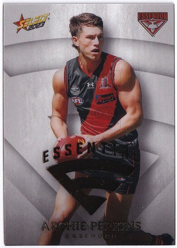2023 SELECT FOOTY STARS ESSENTIAL ACETATE CARD ESSENDON ARCHIE PERKINS ...