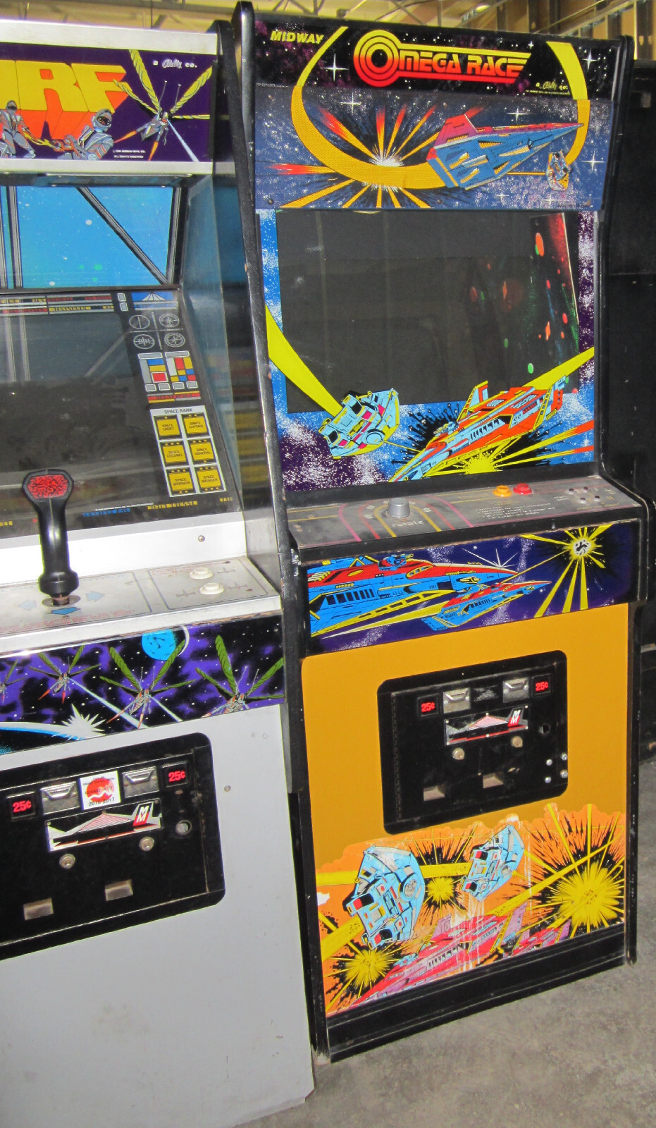 OMEGA RACE ARCADE MACHINE by MIDWAY 1981 (Excellent Condition) *RARE ...