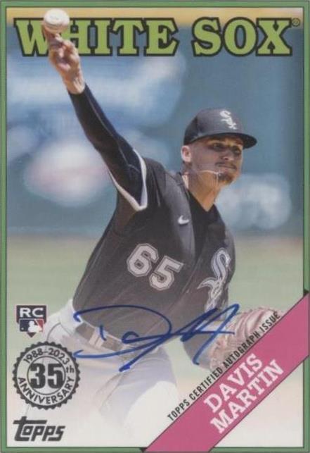 2023 Topps Series 1 - 1988 Topps Baseball Autographs Davis Martin #88BA ...