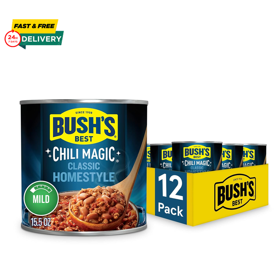 BUSH'S BEST Canned Chili Magic Chili Beans Starter Traditional Recipe ...