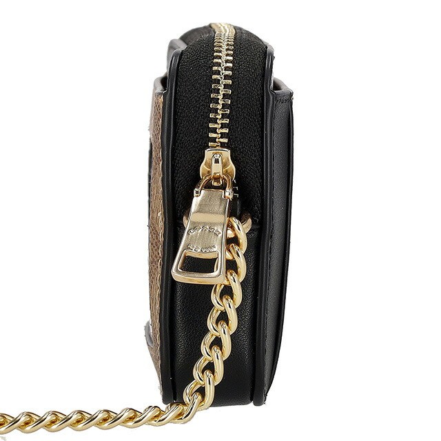 Coach Coin Case CW883 Tan/Black Wallet with Chain Strap New | eBay UK