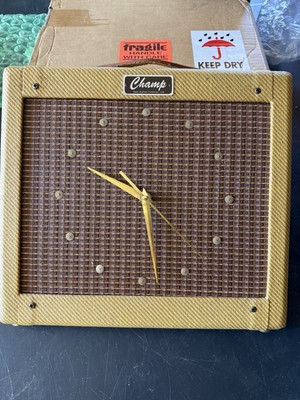 Sam Hutton - Fender Champ - Vintage Tweed Clock - Extremely Rare ...