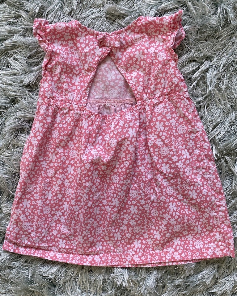 Carter's Pink 100% Cotton Cute Vacation Holiday Sun Dress 24 Mos Pretty ...