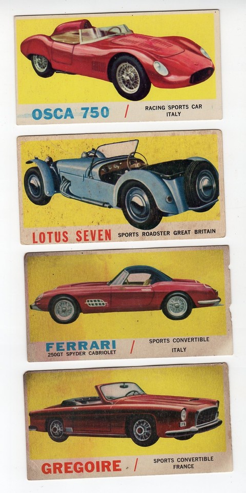 Lot of 1961 Topps Sports Cars Cards | eBay