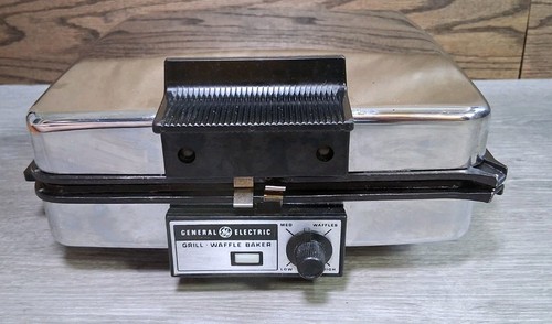 Vintage GE General Electric Griddle Iron Waffle Maker Baker Model ...