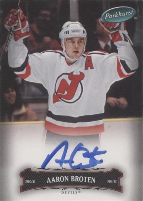 2006-07 Upper Deck Parkhurst - Aaron Broten #25 Autographs (AU) for ...