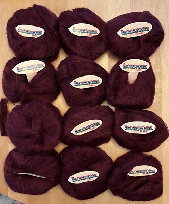 Lot 12 balls Ironstone HERB GARDEN Mohair Acrylic Yarn Color 9194 ...
