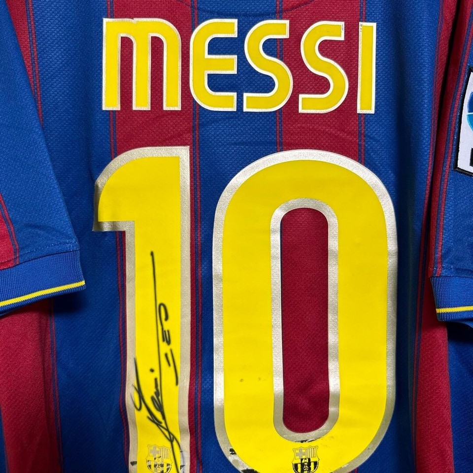 Lionel Messi autograph signed Barcelona Jersey 2022 w/ certificate ...