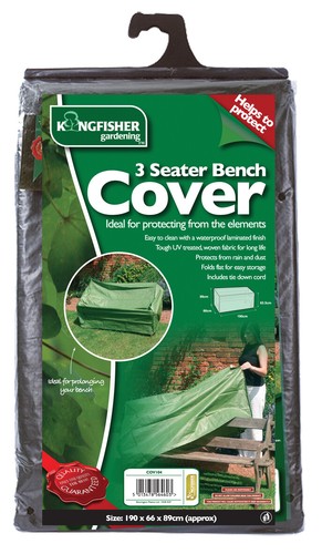 Garden Bench Cover 3 Seater Seat Kingfisher Waterproof Outdoor Heavy ...