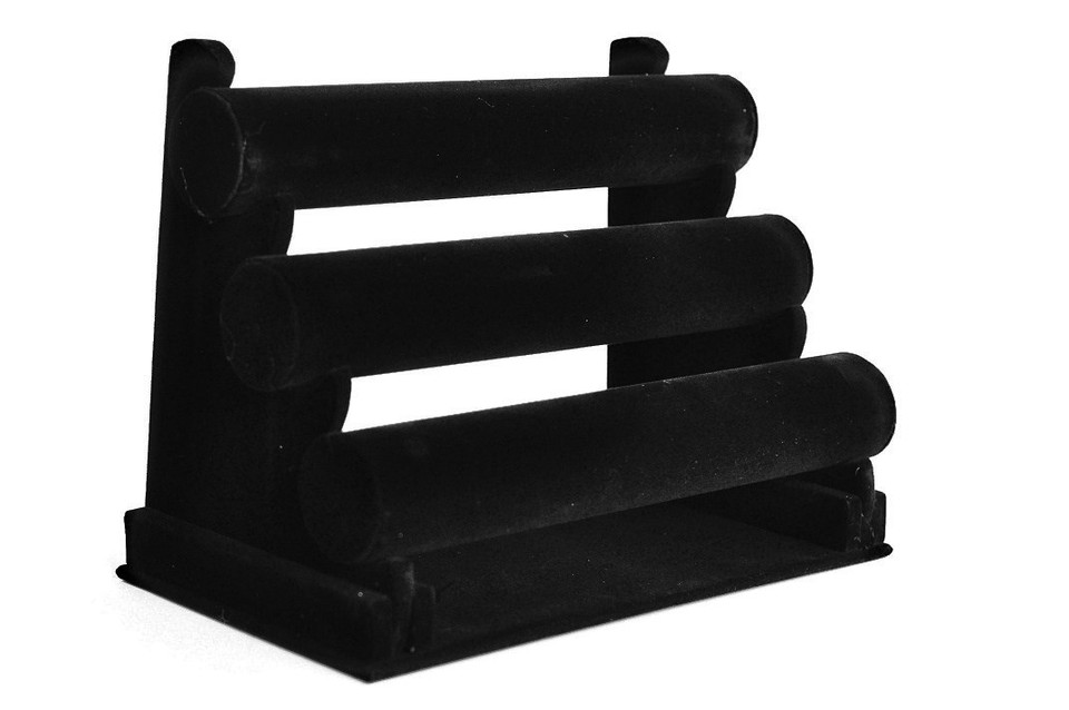 Bracelet Displays Watch Holder Chain Display T-Bar Black Velvet Jewelry ...