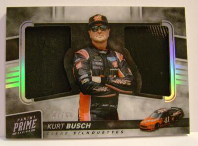 KURT BUSCH /99 CLEAR SILHOUETTES RELIC NASCAR PANINI PRIME RACING 2018 ...