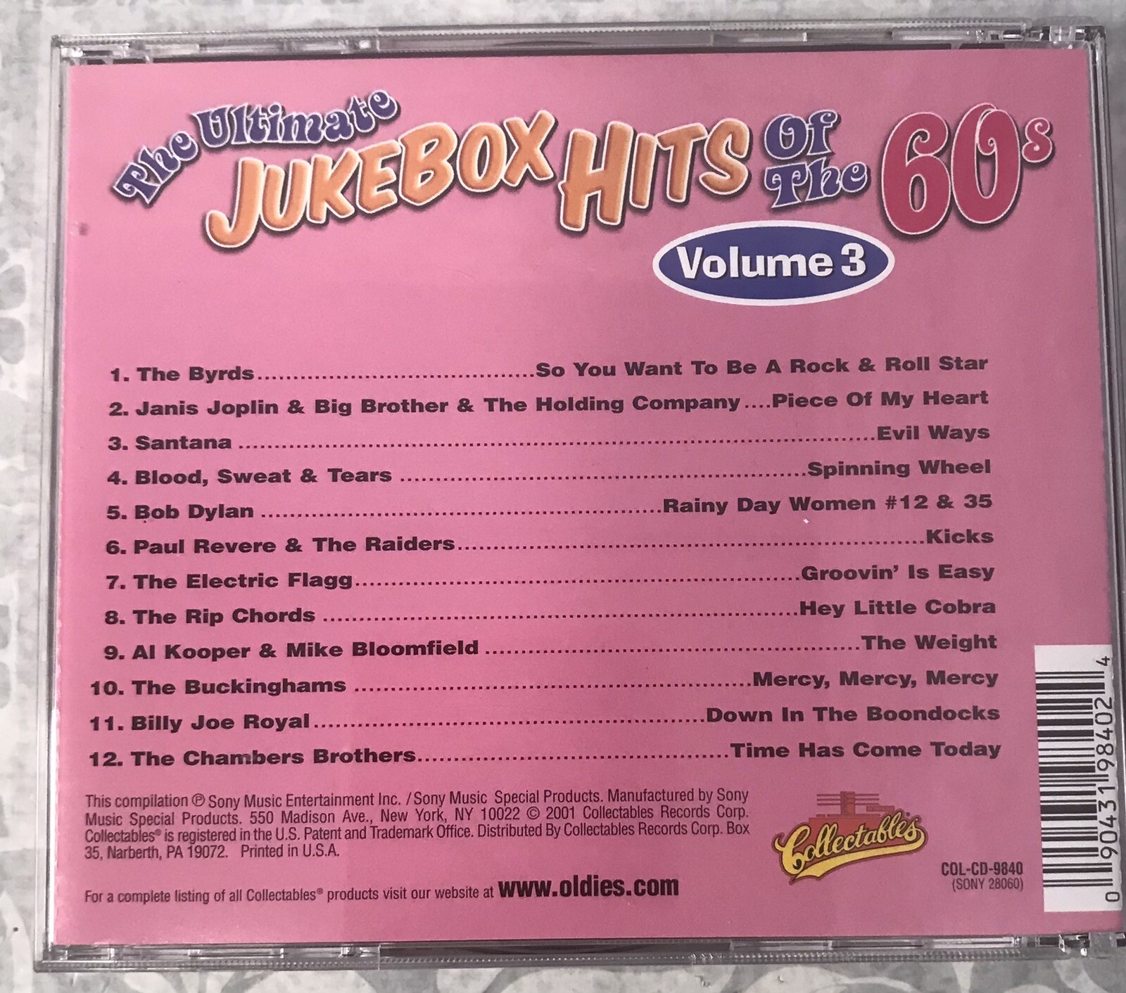 The Ultimate Jukebox Hits of the 60's 5 CD collection Complete Boxed ...