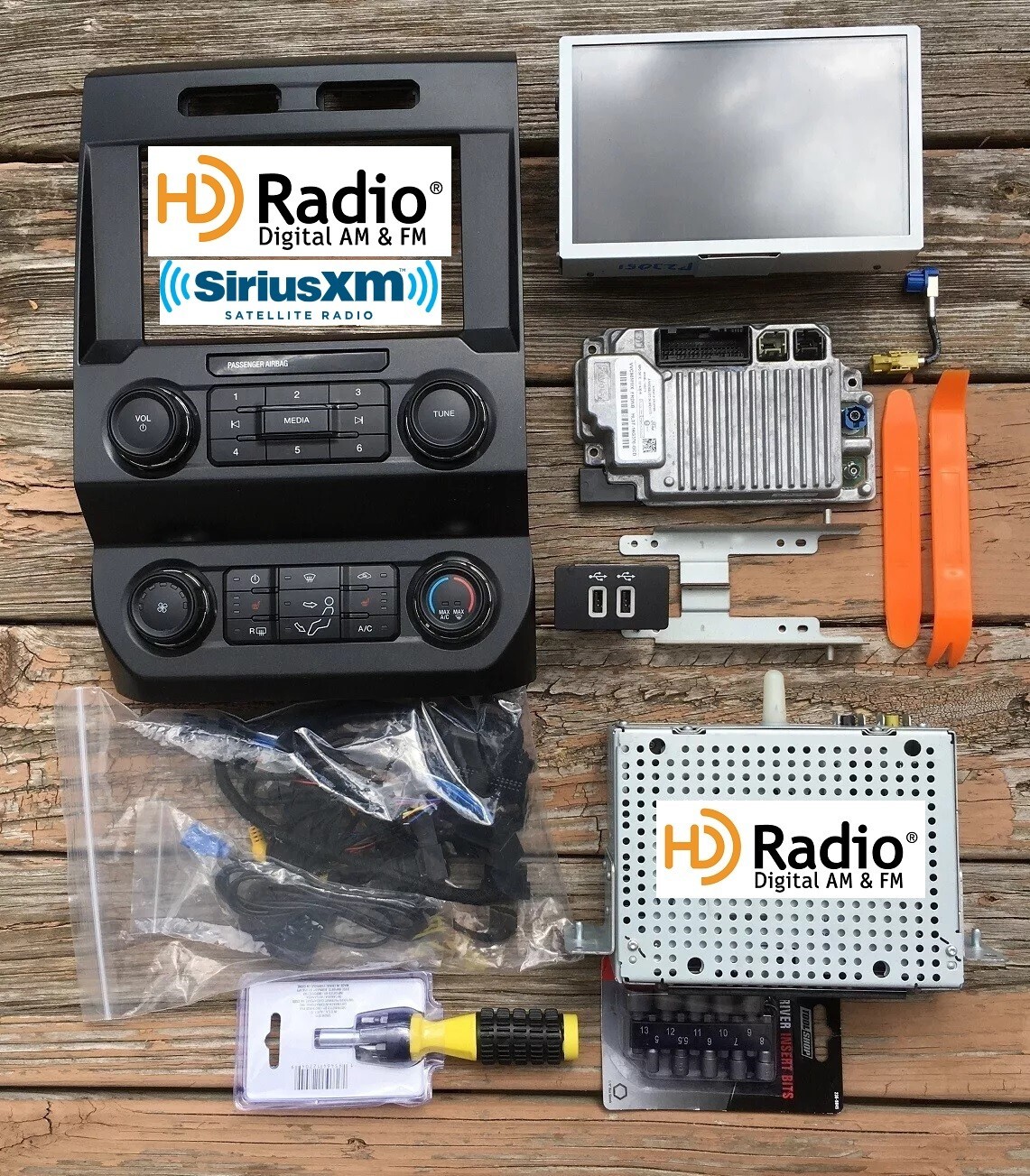 2017 2018 2019 Ford F250 F350 4" to 8" SYNC 1 to SYNC 3 HD Radio ...