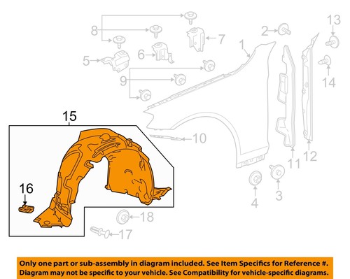 MERCEDES OEM 18-19 S450 Fender Fender Components-Fender Liner Left ...