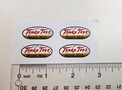Tonka Logo Sticker 1958 To 1961 Vintage Oval Vinyl Decals | eBay