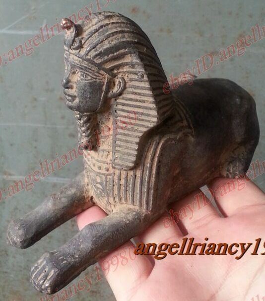 Old Vintage Shang dynasty bronze Egypt Pyramids Sphinx Statue peace ...