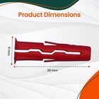 96 x Red Screw Wall Fixing Rawl Plugs for Plasterboard Brick Concrete ...