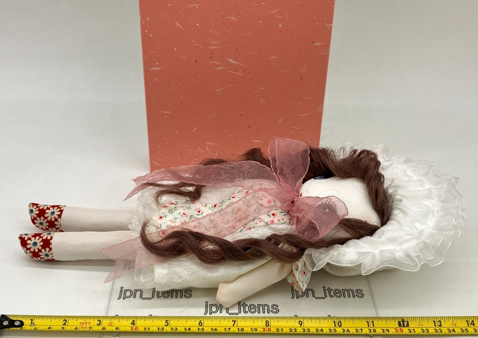 Handmade Japan Plush Cotton Bunka Doll Japanese Retro Style Black Eyes ...