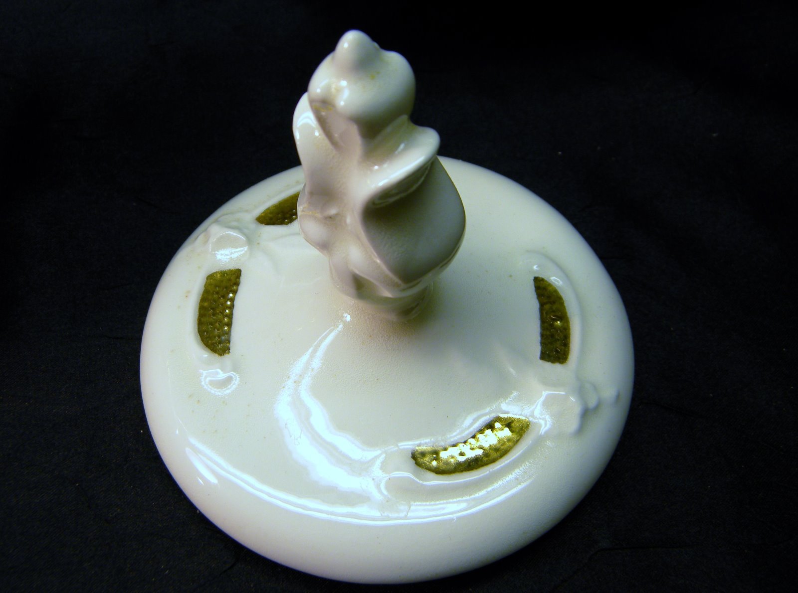 Vintage Loma Pottery White~Gold Coffee Pot, Teapot, Creamer (4 Pc Set ...