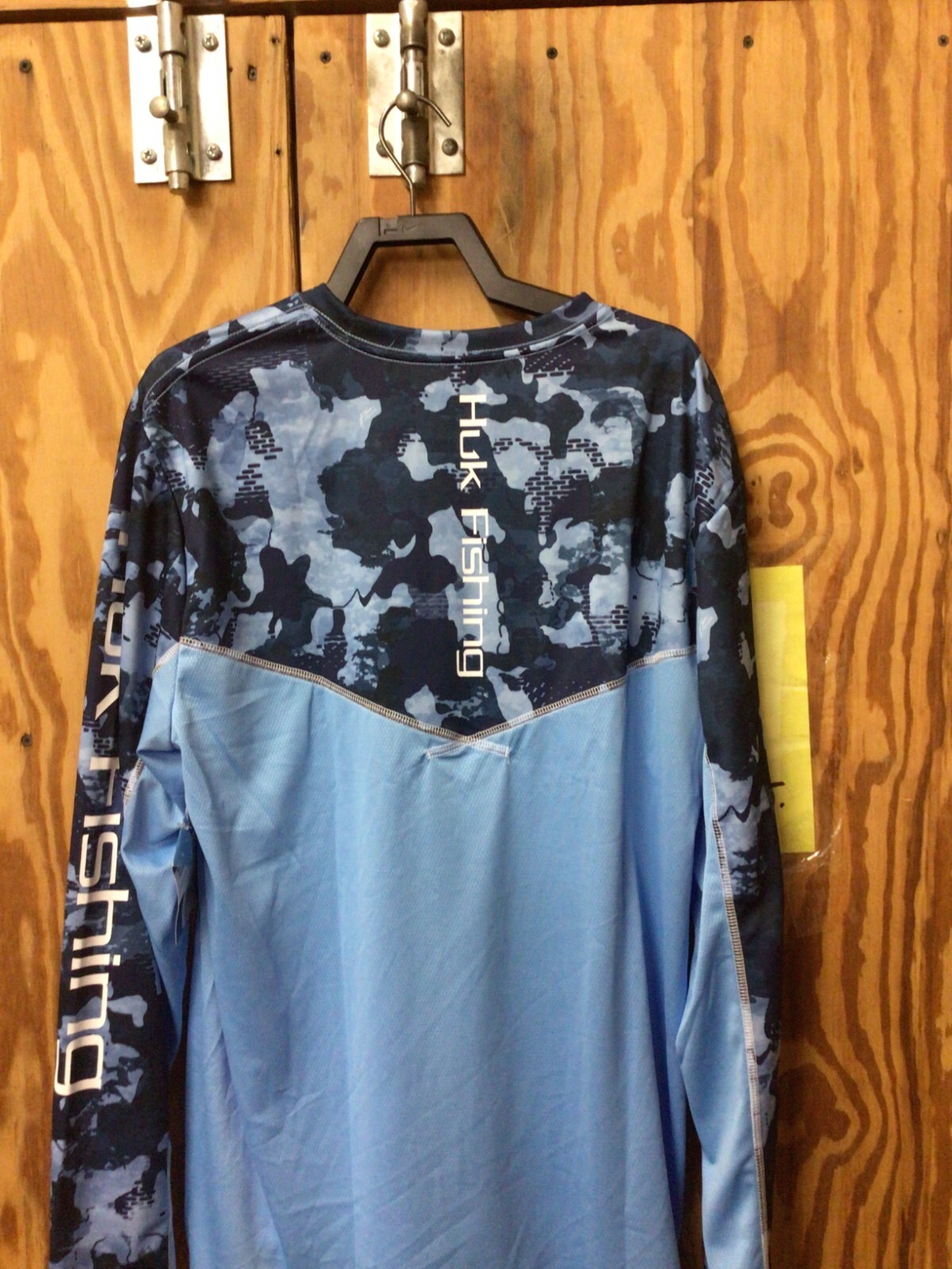 HUK Icon X Refraction Performance Long Sleeve Fishing Shirt Blue Camo ...