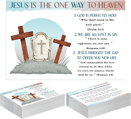 200Pc Jesus Gospel Tracts - Holy Postcards, Prayer Cards, Bible Verses ...