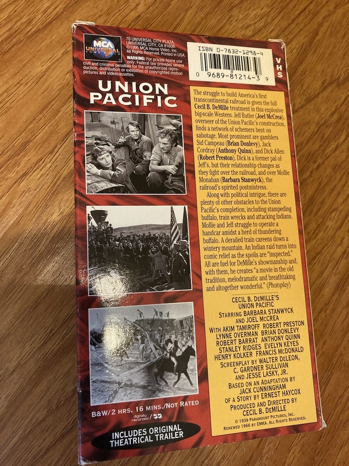 🎄Union Pacific VHS 96898121439| eBay