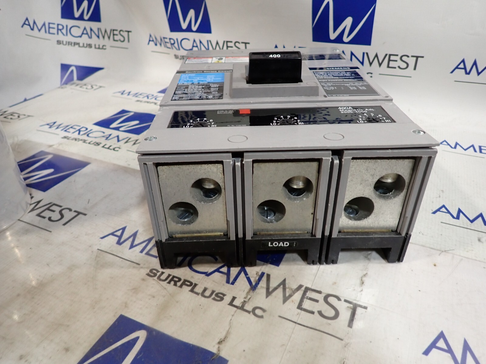 New Take Out Siemens JD63F400 JD63B400 400 amp 3P 600v Circuit Breaker ...