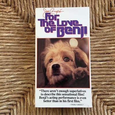 For the Love of Benji (1977) VHS movie for kids secret agents spies dog ...
