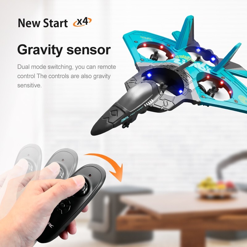 RC PLANE V17 Gravity Sensing Radio Control Jet Aircraft Drone Toy For ...