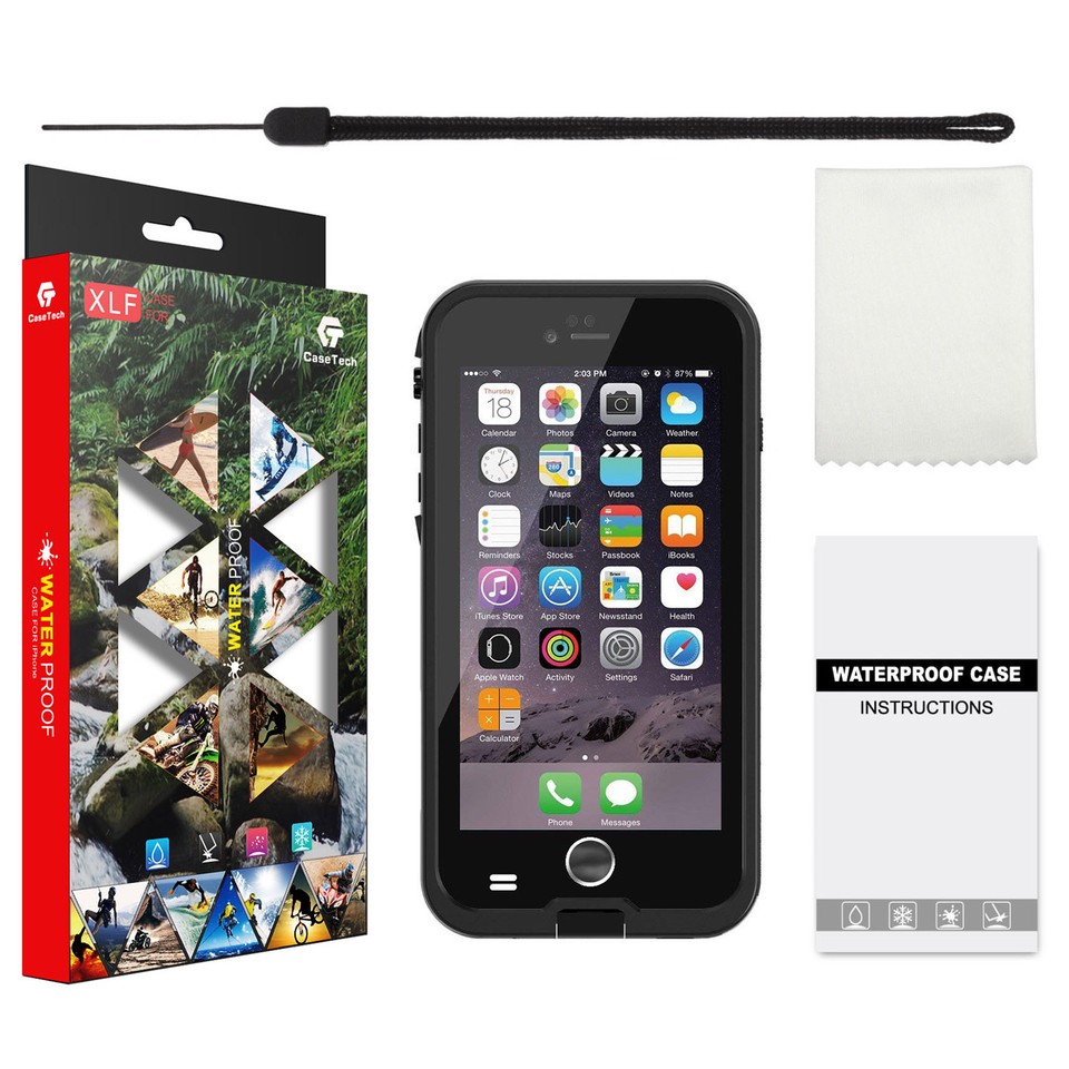 For Apple iPhone 6s 6 Plus Waterproof Case Cover w/ Built-in Screen ...