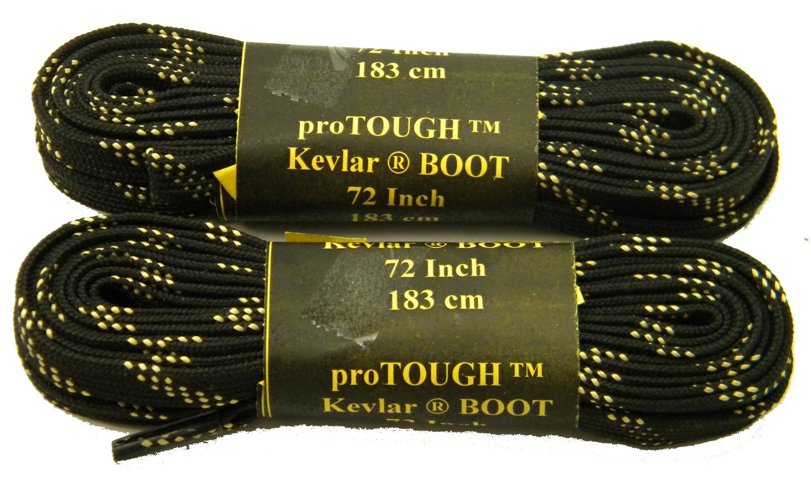 2 pair - Flat 8mm wide Heavy Duty Boot Shoelaces made with Kevlar ...